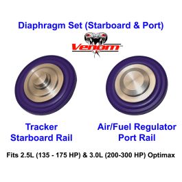 8M6002988 & 804533 Mercury Optimax Fuel Rail Tracker & Fuel Air Reg ...